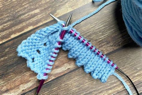 Folded Picot Edging The Knitting Circle