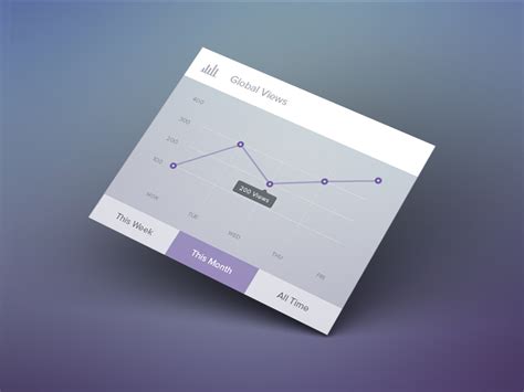 Stats Widget Psd Free Download
