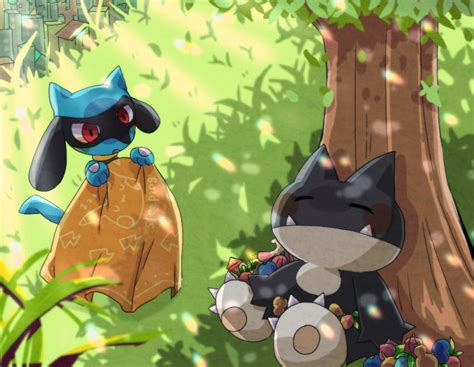 Riolu And Munchlax Pokemon Drawn By Hanabusaoekaki Danbooru
