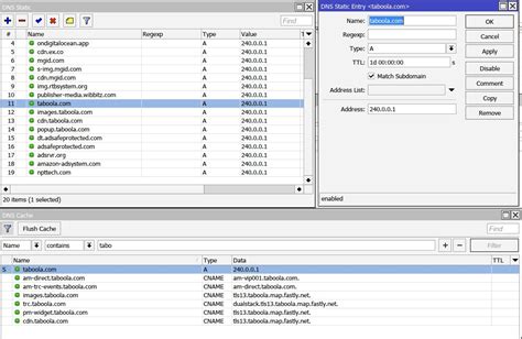 Match Subdomain Option In Static Dns Doesnt Work General Mikrotik
