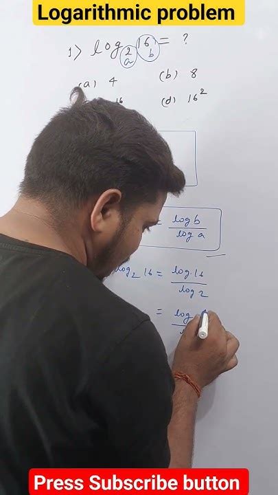 Logarithmic Problem Solved Maths Shorts Youtube