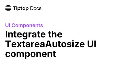 Textareaautosize Tiptap Ui Components