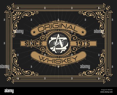Whiskey Design For Label And Packaging Stock Vector Image And Art Alamy