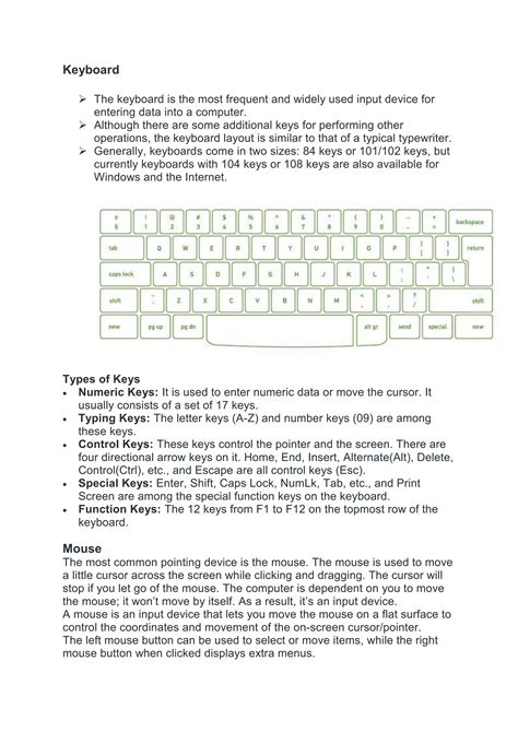 input and output devices pdf