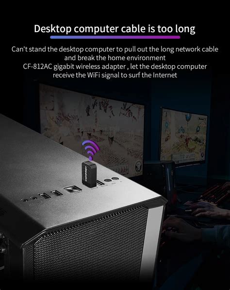 Comfast Cf 812ac 1300mbps Dual Band Usb Wifi Adapter 24g5g