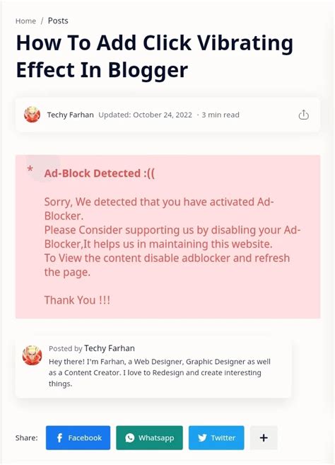 Anti Adblock Script For Blogger Powerful Anti Adblocker