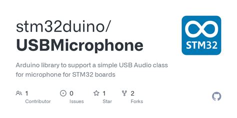 Github Stm32duinousbmicrophone Arduino Library To Support A Simple