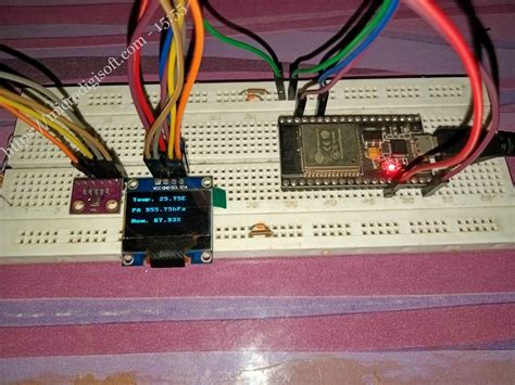 Micropython Bme280 And Ssd1306 Oled With Esp32 Esp8266 To Measure Temperature Humidity And