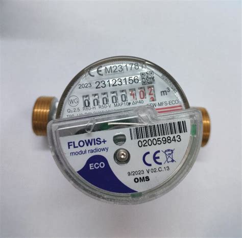 Водомер за топла вода 3 4 Flowis с включен модул за дистанционно отчитане