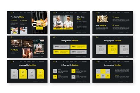 Chef Cooking Powerpoint Templates Incl Yellow And Cooking Envato