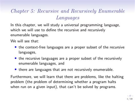Ppt Chapter 5 Recursive And Recursively Enumerable Languages In This Powerpoint
