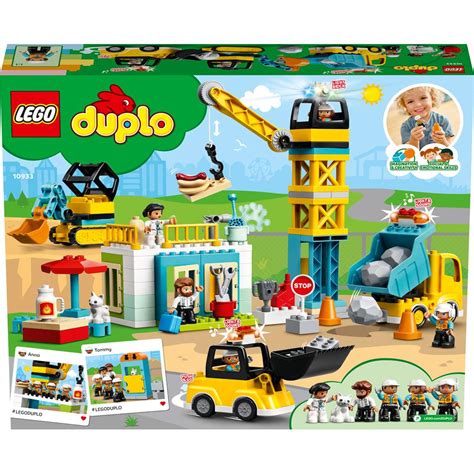 Lego Duplo Tower Crane And Construction Building Set