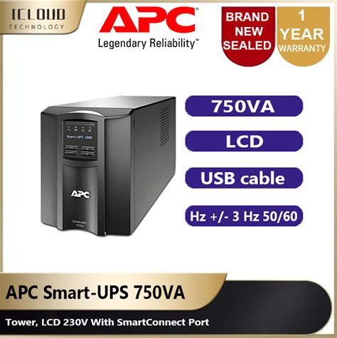 APC Smart UPS VA Tower LCD V With SmartConnect Port SMT IC Watts VA IEC