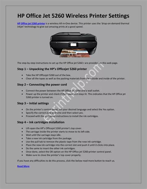 Ppt Hp Office Jet Printer Settings Powerpoint Presentation Free Download Id