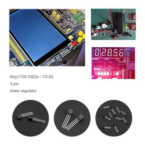 Mcp1700 3302e To 92 Ldo Linear Voltage Regulator 3 Terminals 250ma Fixed Output Voltage Nom 3