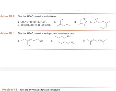 Problem Give The IUPAC Name For Each StudyX