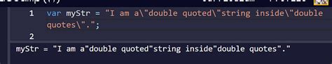Double Quoted String Inside Double Quotes Javascript The Freecodecamp Forum