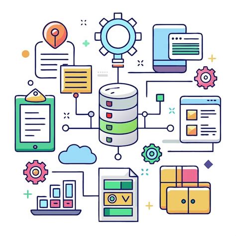 Network Of Interconnected Data Points And Server Premium Ai Generated