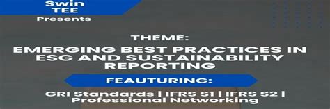 Book Tickets For Emerging Best Practices In Esg And Sustainability Reporting