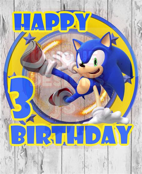 Png Sonic Birthday 300 Dpi Instant Download Etsy