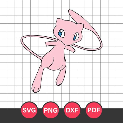 Mew Svg Pokemon Characters Svg Pokemon Svg Anime Svg Png Inspire