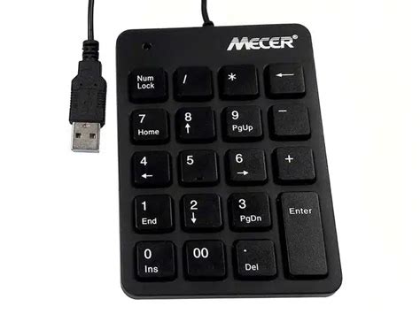 Mecer USB Numeric Keypad Black Network Computer Wireless