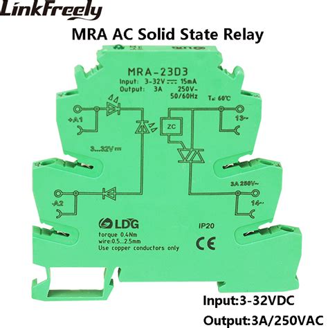 3a Slim Ssr Solid State Relay Dc Ac 3 32vdc Input Mra 23d3 Relay And Solid State Relay