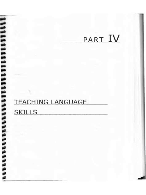 Integrating The Four Skills Teaching By Principles Pdf