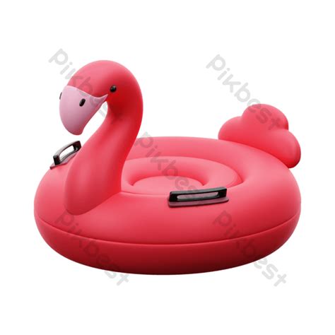 플라밍고 수영 반지 3d 그림 일러스트 Png Psd 무료 다운로드 Pikbest