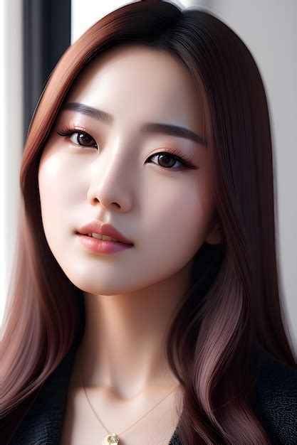 Premium Ai Image Beautiful And Sensual Korean Woman Silky Smooth Skin