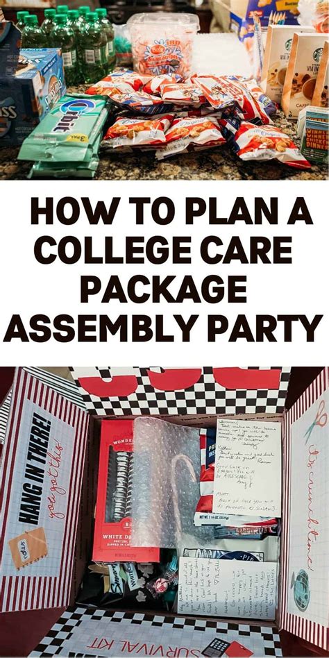 How To Plan A College Care Package Assembly Party