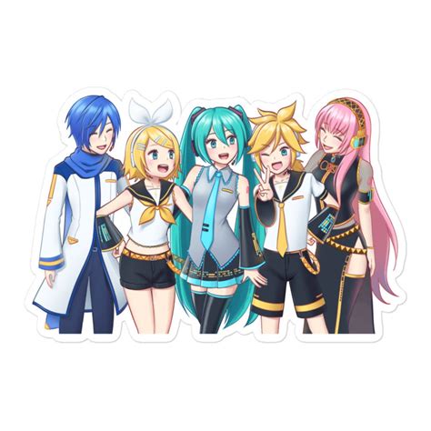 Hatsune Miku Stickers Vocaloid Sticker Project Sekai Stickers Anime Kaito Len Rin Luka Miku Etsy