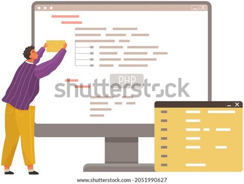 Programmer Engineering Coding Coder Programmers Working Stock Vector Royalty Free 2051990627