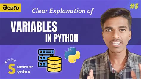 Python Series Part 3 Variables In Python Telugu Examples And Best