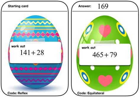Mathematics Easter Egg Hunt Teaching Resources