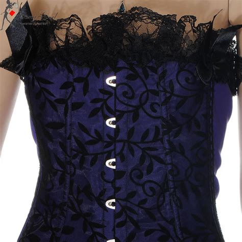 Cool Sexy Lotus Leaf Lace Printing Women Corset Us Sold Out Arrival Notice