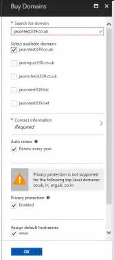 Nodejs How Can We Buy Domain Name For Vm On Azure Which Is Running
