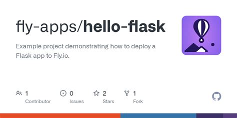GitHub Fly Apps Hello Flask Example Project Demonstrating How To Deploy A Flask App To Fly Io
