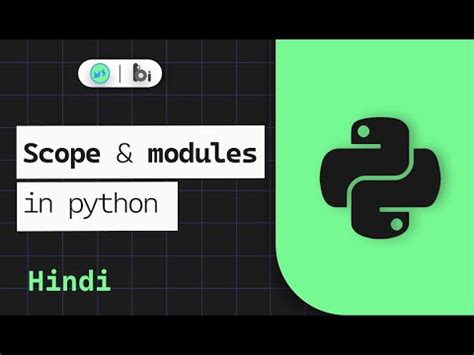 Scope And Modules In Python Hindi Python Tutorials Miniature Babe YouTube