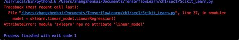 attributeerror module sklearn has no attribute linear model 灰信网