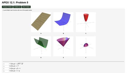 solved 1 ﻿point ﻿match each function with one of ﻿the