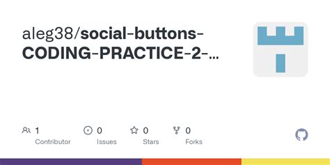 Github Aleg38social Buttons Coding Practice 2 Reactjs