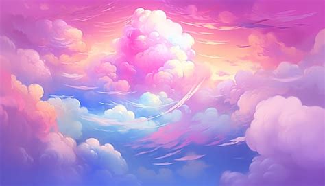 Premium Ai Image Colourful Sky Background