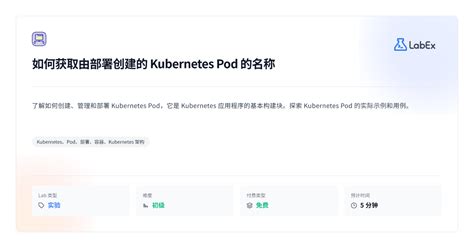 如何获取由部署创建的 Kubernetes Pod 的名称 Labex