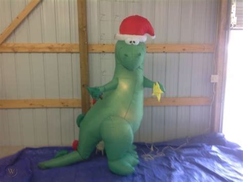 Gemmy Prototype Airblown Inflatable Christmas Dinosaur 82792 487106258