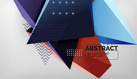 추상 색상 삼각형 기하학적 배경입니다 모자이크 삼각형 낮은 폴 리 스타일 결정체에 대한 스톡 벡터 아트 및 기타 이미지 결정체 낮음 등 Istock