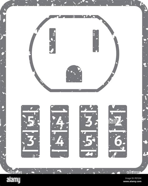 Grunge Icon Protected Electric Outlet Stock Vector Image And Art Alamy