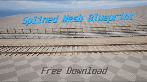 Ue5 Spawn Guardrails Fences Sidewalks Or Any Mesh Along A Spline Free Downloadable Blueprint