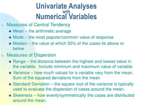 Ppt Describing Numerical Variables Powerpoint Presentation Free