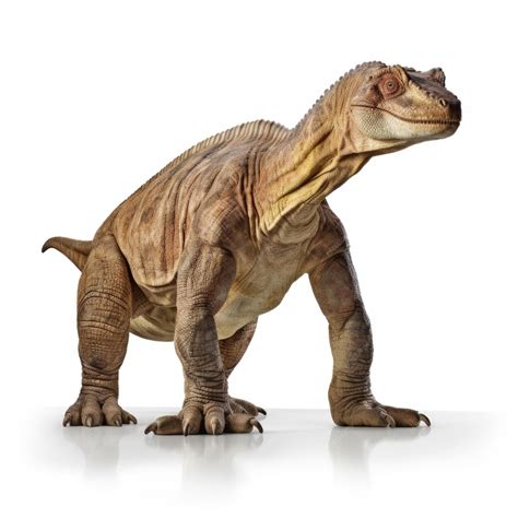 Premium Ai Image Iguanodon Isolated On White Background Generative Ai